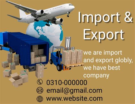 import export design template postermywall