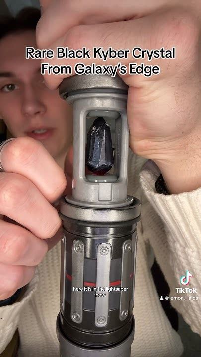 Black Kyber Crystal In The Lightsaber Starwar Lightsaber