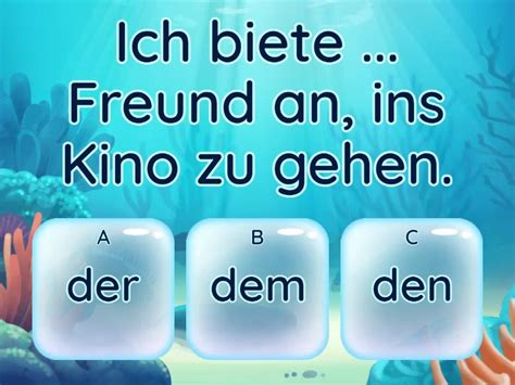 Verben Mit Akk Oder Dat Quiz