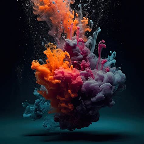 Beautiful Spilled Ink Underwater 12 Digital Art By Colorful Liquid