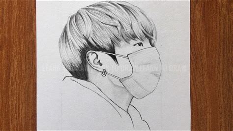 How To Draw Jungkook Bts Jungkook Sketch Bts Drawing Drawing
