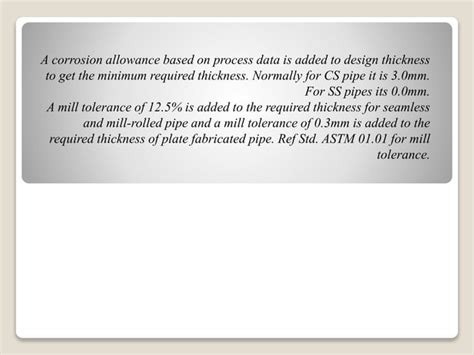 Pipe And Its Wall Thickness Calculation Pptx