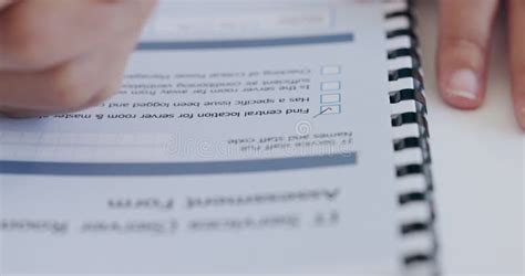 Writing Hands And Business With Person Document And Application With