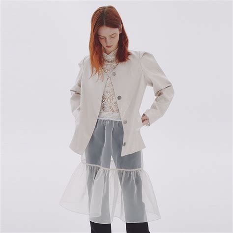 오간자 스커트 아이보리 감도 깊은 취향 셀렉트샵 29cm