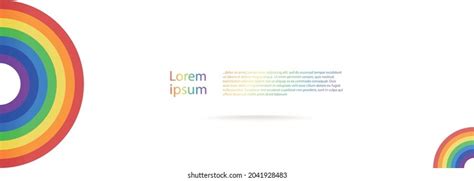 Vector Flyer Template Rainbow Background Copy Stock Vector Royalty