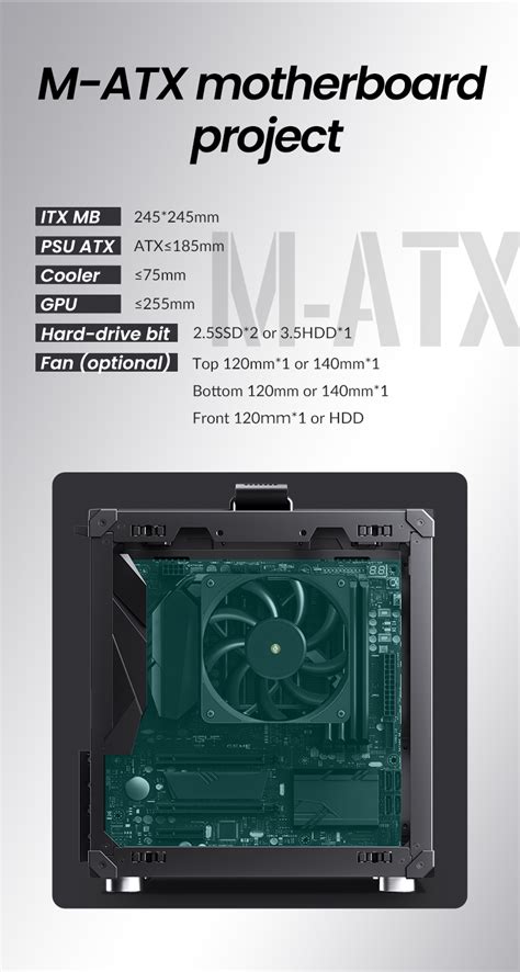 Jonsbo C6 Handle Mesh White Matx Aluminum Case Tonix Computer