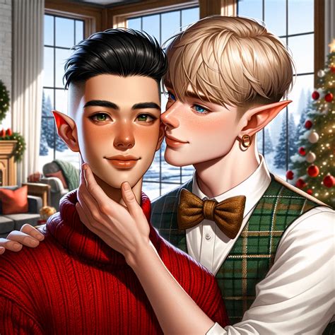 Christmas Kiss Variant 2 By Elikal On Deviantart