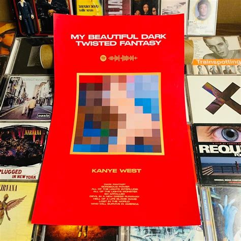 Kanye West My Beautiful Dark Twisted Fantasy Poster Ffound