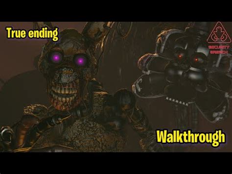True Ending Walkthrough FNAF Security Breach YouTube