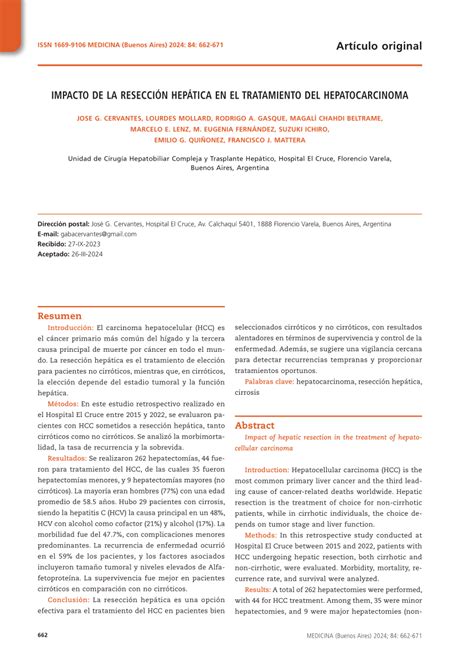 Pdf Impact Of Hepatic Resection In The Treatment Of Hepatocellular