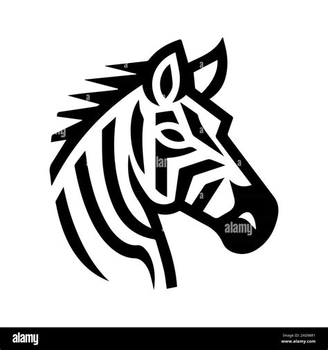 Zebra Icon Or Modern Line Symbol Vector Line Art And Icon Design With