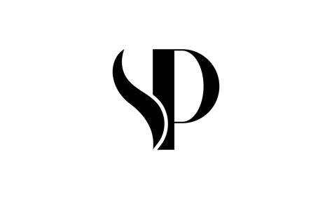 diseño de logotipo sp diseño de logotipo de letra sp inicial monograma