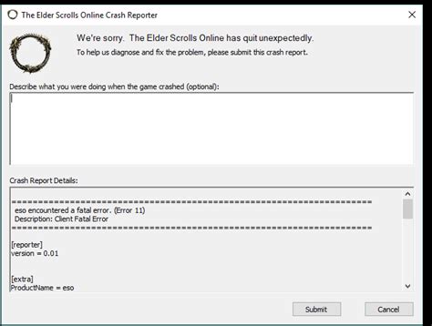Eso Crash On Startup Every Time — Elder Scrolls Online