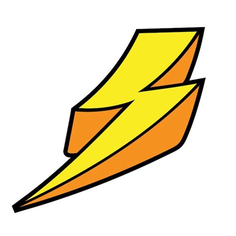 Premium Vector Thunder Hand Drawn Color Vector Illustration