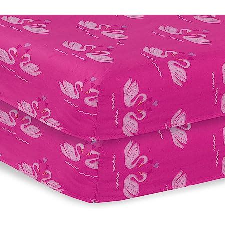 Dtex Homes X Cot Bed Sheets Super Soft Breathable Polycotton Fitted Sheet X Cm Swan