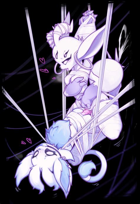 Rule 34 Absurd Res Anthro Arms Tied Arthropod Webbing Ball Gag Big Ears Black Sclera Blush