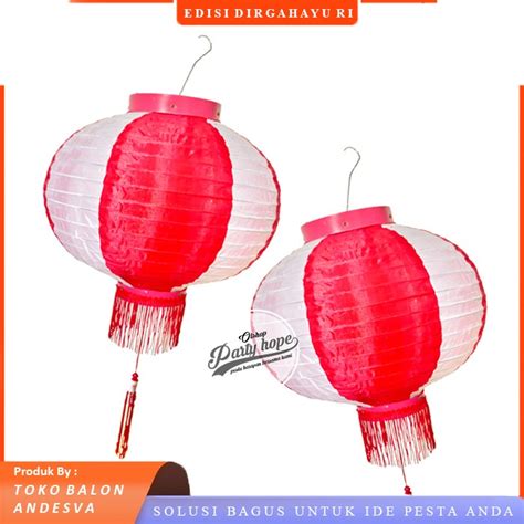 Jual Lampion Gantung Merah Putih Lampion HUT RI Lampion DIRGAHAYU