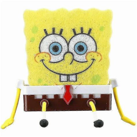 Cartoon Sponge Holder Spongebob Kitchen Organizer Storage Drain Rack Holder Fruugo Uk
