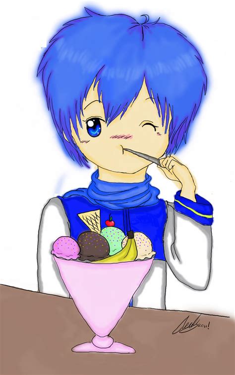 Kaito And Ice Cream By Miss Teakle On Deviantart