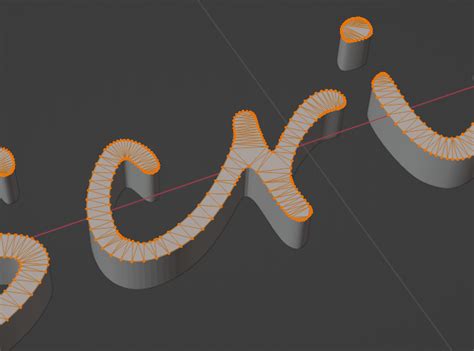 Text Mesh Topology Problem With Overlapping Characters Blender Stack