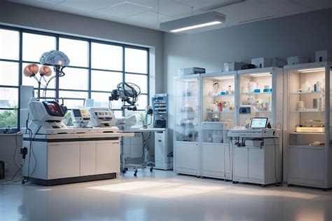 Premium Photo Showcase A Corner Of The Lab Dedicated To Neuroscience