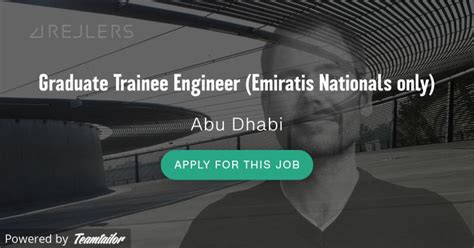 Graduate Trainee Engineer Emiratis Nationals Only Rejlers Abu Dhabi