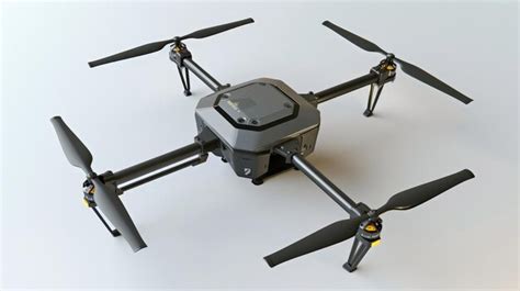 An Image Of A Drone Equipped With Obstacle Avoidance Sensors Isolated