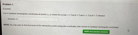 Solved Problem 1 3 Points List In Cartesian Rectangular