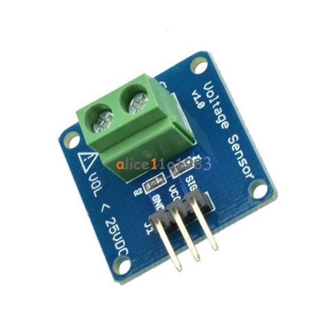 Dc Voltage Sensor Module Voltage Detector Divider For Arduino Dg New Ebay