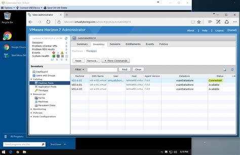 Vmware Horizon View 7 Automated Desktop Pool Part 7 Virtually Boring