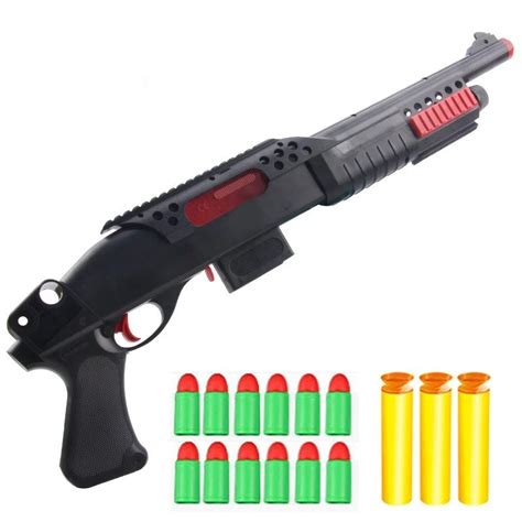 Foam Rubber Bullet Rifle Plastic Manual Toy Gun Air Gun Blaster