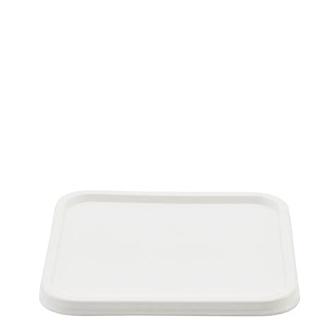 4 Litre White Square Plastic Lid Arthur Holmes