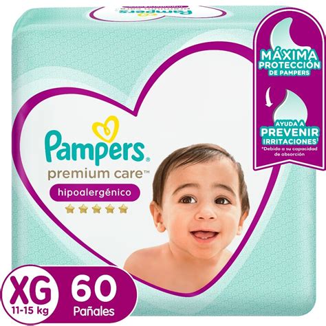 Pañales Desechables Pampers Premium Care Xg 60 Unidades Productos