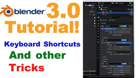 Blender 30 Tutorial Using Keyboard Shortcuts To Help Make Modeling