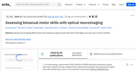 Assessing Bimanual Motor Skills With Optical Neuroimaging Scite Report