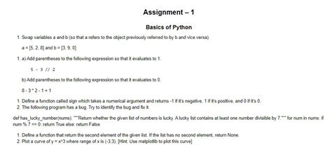 Basics Of Python Introduction To Python Assignment Of Python For Beginners Assign 1 By