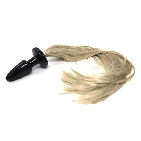 The Palamino Horse Tail Butt Plug Lace And Leather