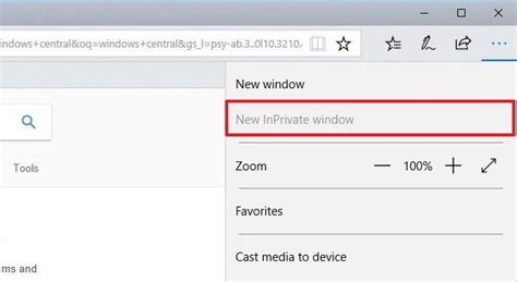 How To Disable Microsoft Edge Inprivate Browsing On Windows 10 Windows Central