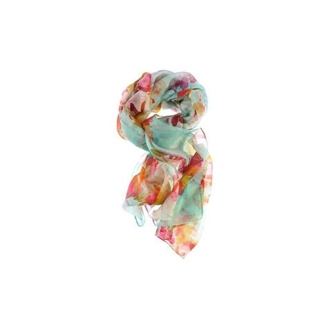 Meli Melo Esarfa Matase Cu Flori De Primavara Glamiro