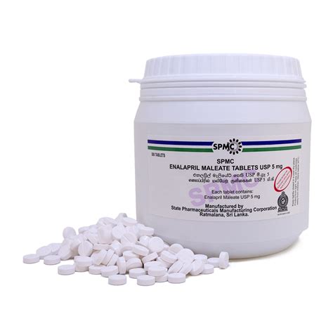 Enalapril Maleate Tablets USP Mg SPMC State Pharmaceuticals Manufacturing Corporation