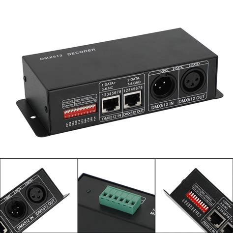 Controller Led Rgbw 4x8a Decoder Con Display Digitale 4 Canali Dmx512 4ch Eur 25 19 Picclick It