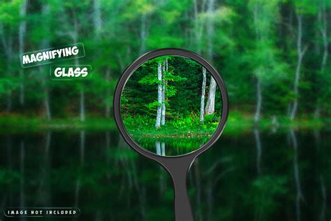 Textured Magnifying Glass Photo Effect Graphic By Msviewbd · Creative Fabrica
