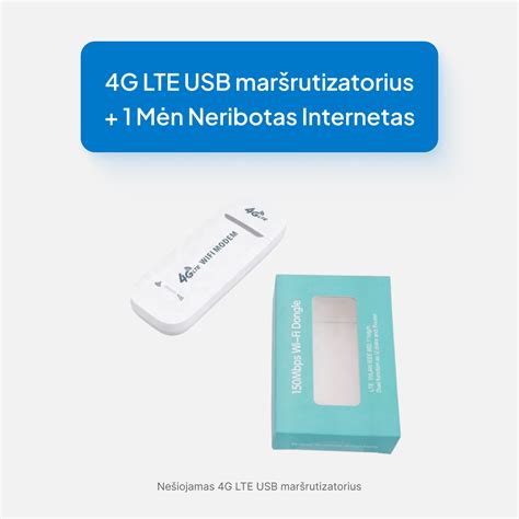 Nešiojamas 4g Lte Usb Maršrutizatorius 1 Mėn Neribotas Internetas Androidbox