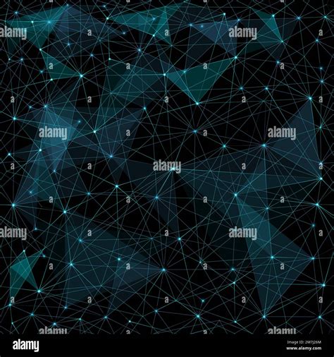 Seamless Polygon Pattern Digital Technology Vector Background