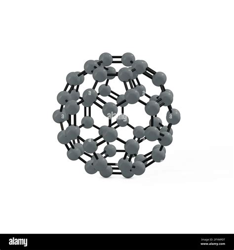 Fullerene Molecule Illustration Stock Photo Alamy