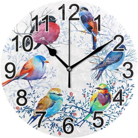 Wrendale Designs By Hannah Dale Woodland Robin Bird Wall Clock 30cm