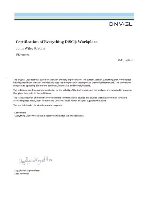 Dnv Certification Mlp Modular Learning Processes Oy