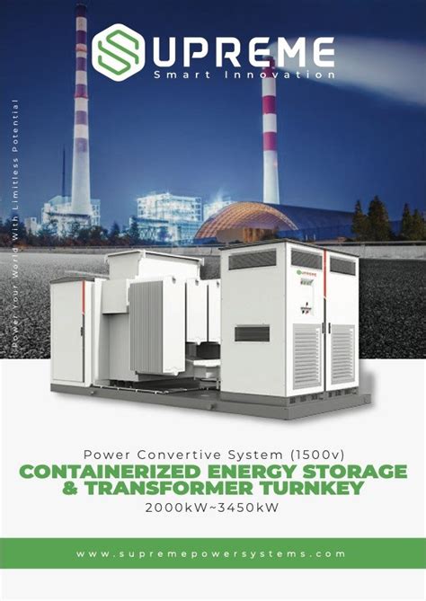 Power Convertive System 1500v Containerized Energy Storage