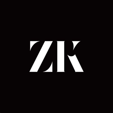 ZK Logo Letter Initial Logo Designs Template 2768102 Vector Art At Vecteezy