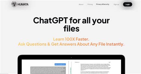 Humata Ai Powered Chatbot Review Turbocharge Your File Management By